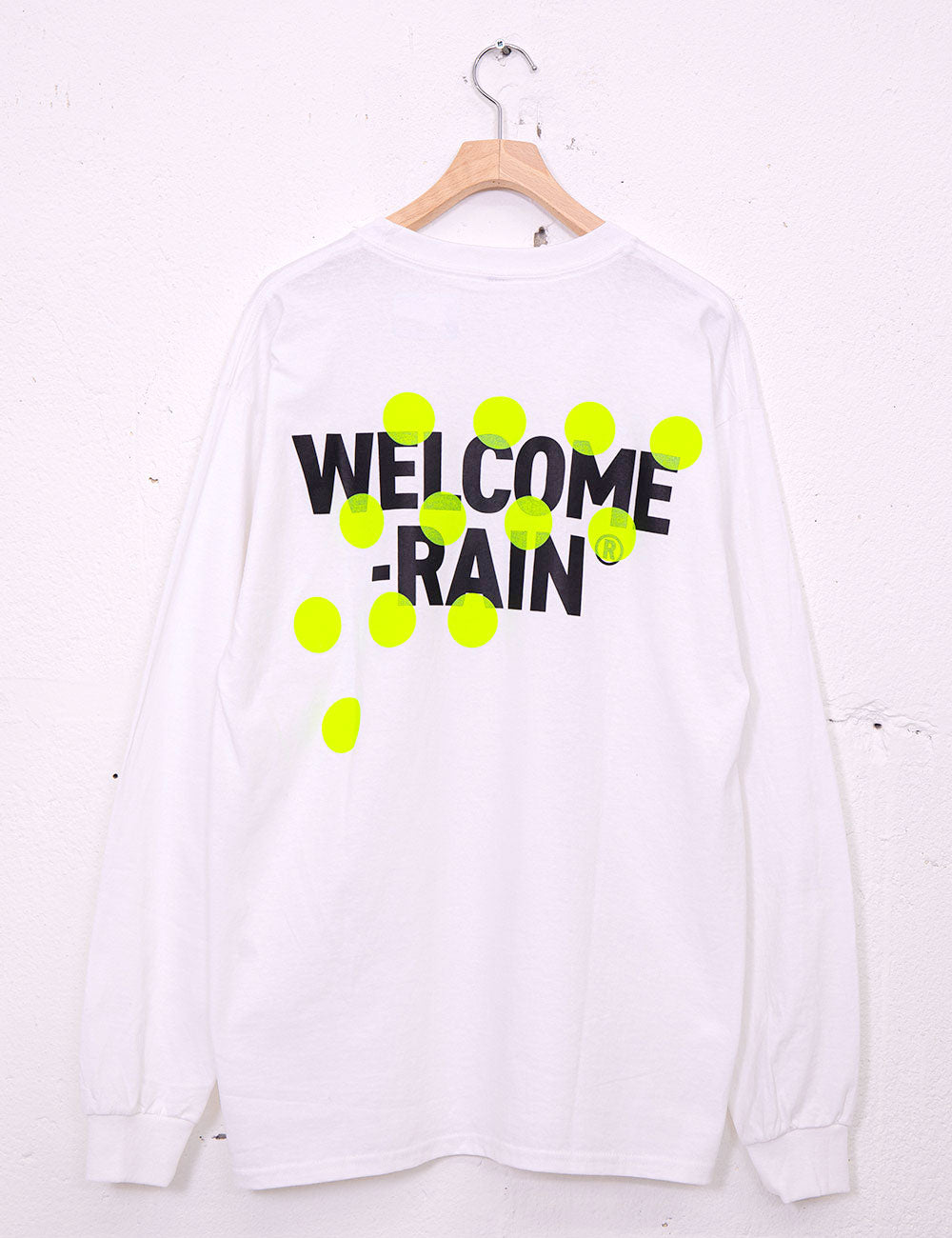 RAINDROPS LOGO T-SHIRTS LONG SLEEVE [WR4-TS002] YELLOW – Welcome-rain